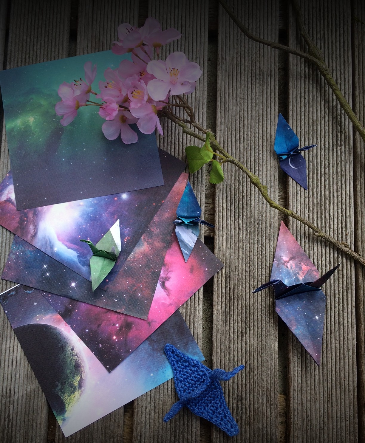 Fold…or crochet a origami crane…