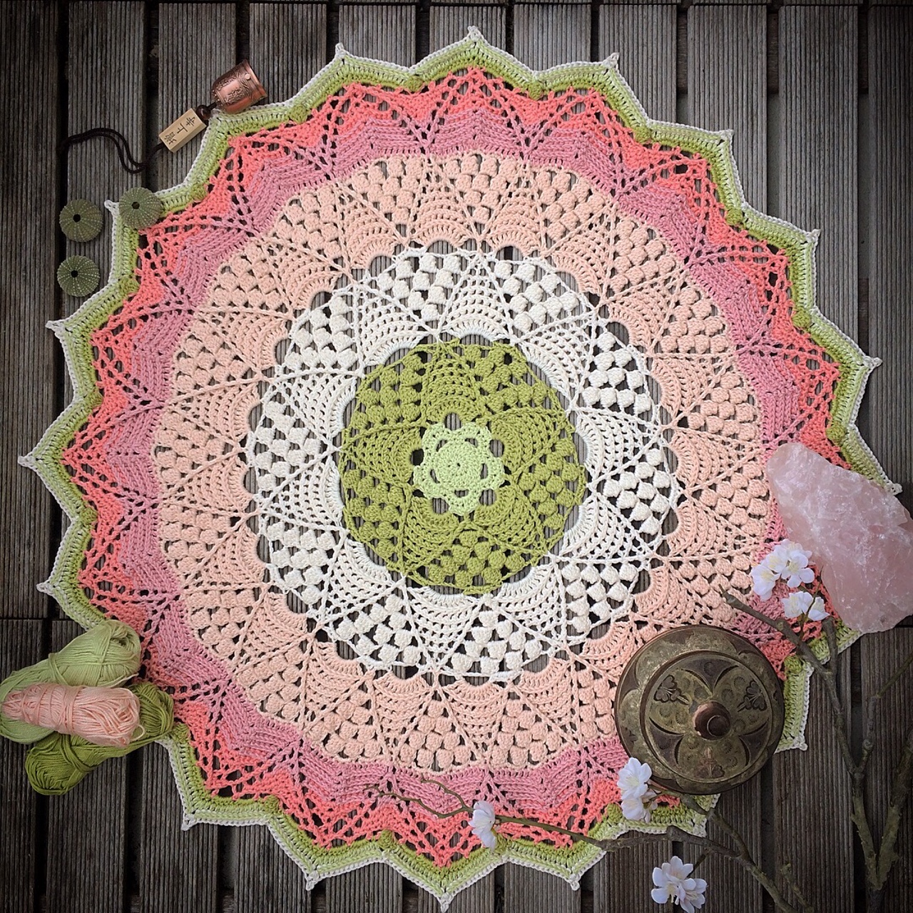 The Lotus & Blossom mandala pattern published NOW