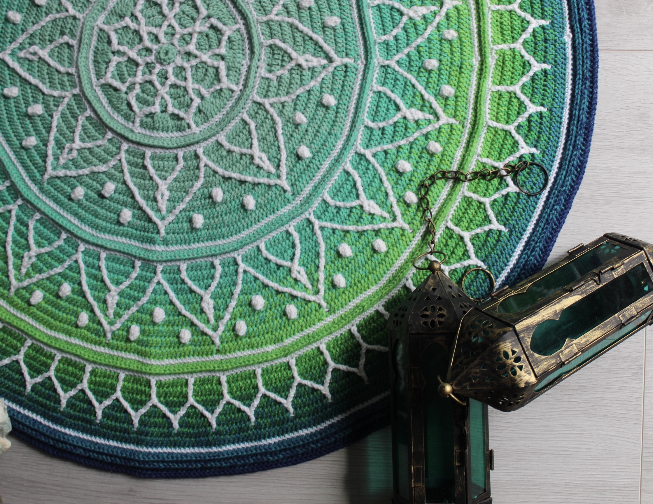 The Indian Flower Rug pattern is now available…