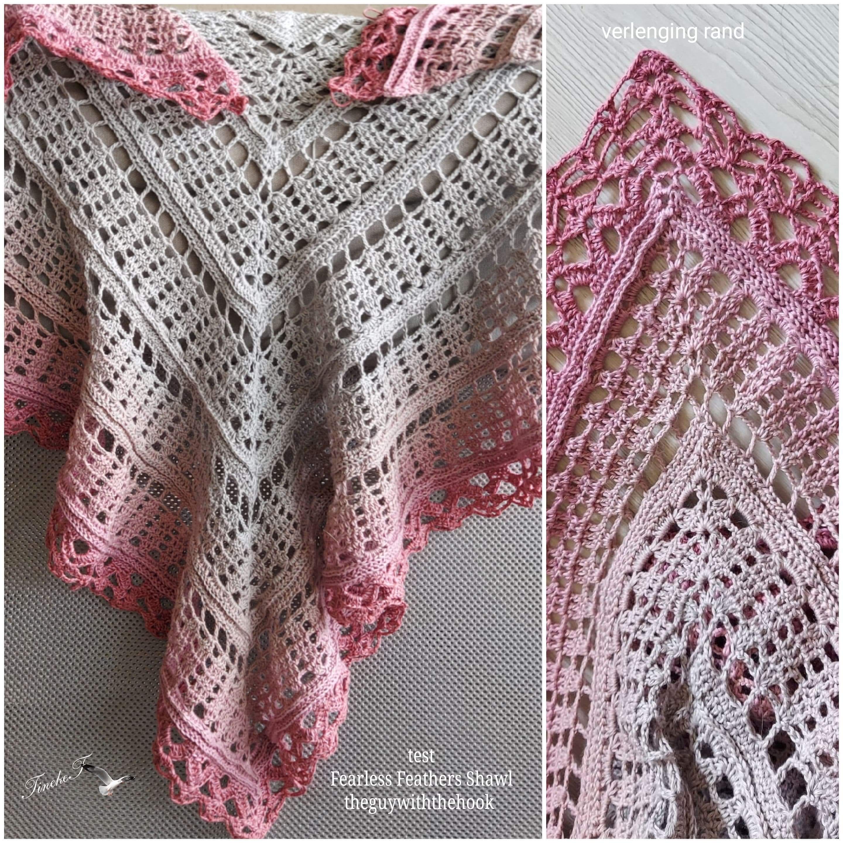 Fearless Feathers Shawl pattern out now…